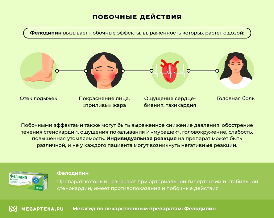Фелодипин инструкция по применению, цена: От чего назначают, побочные ...